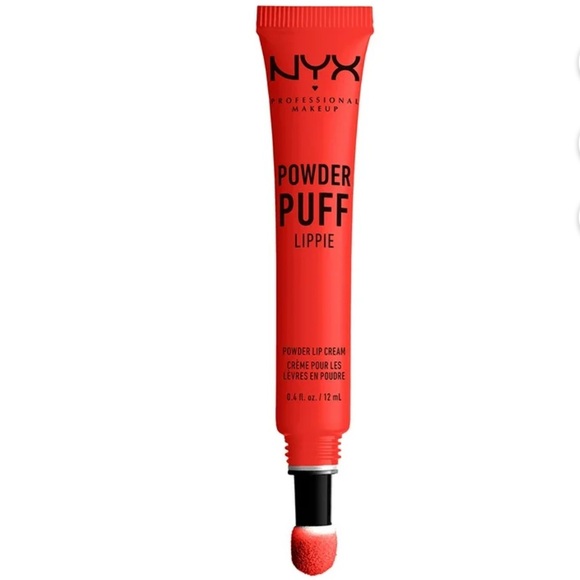 NYX | Makeup | Nyx Powder Puff Lippie Crushing Hard Ppl7 Red | Poshmark